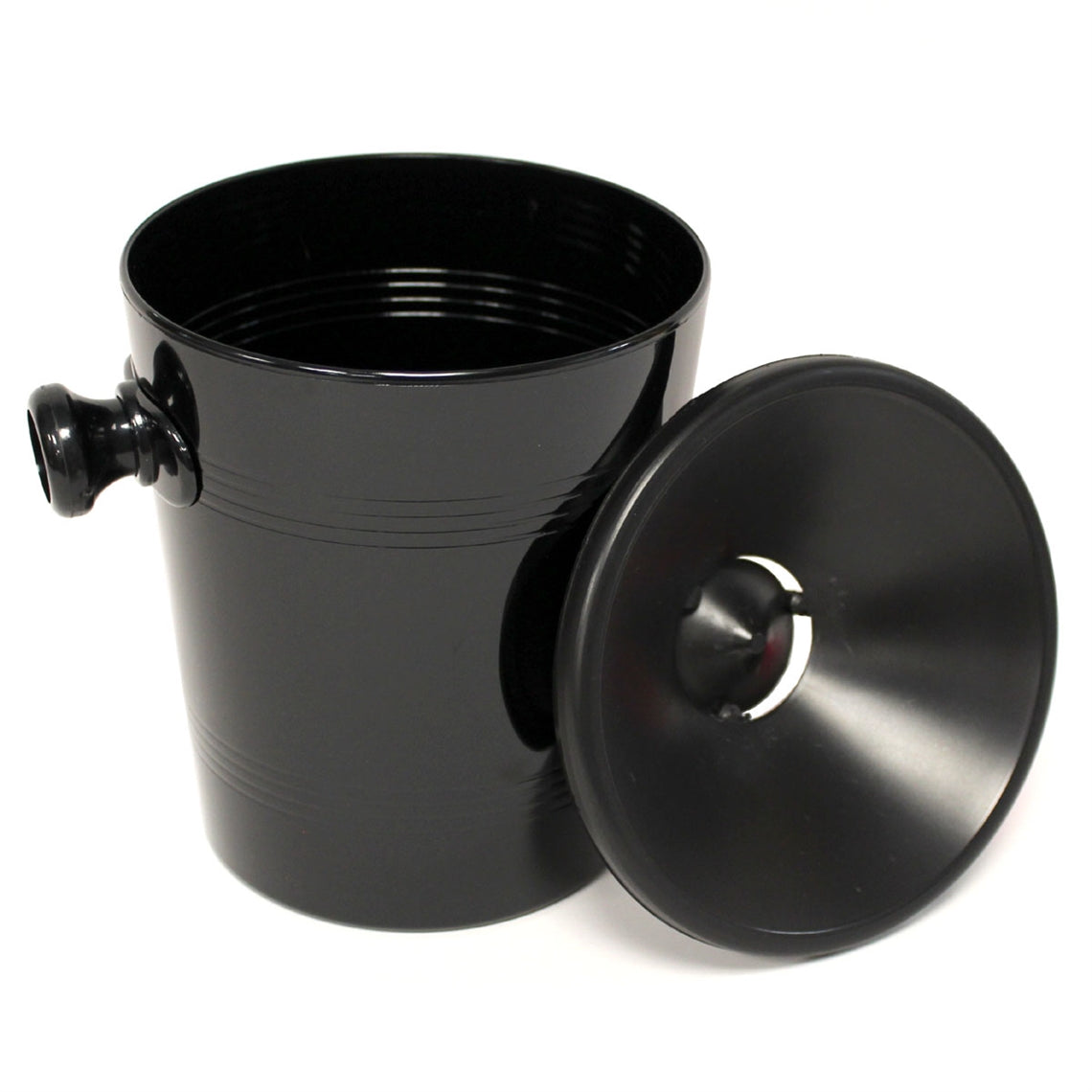 Mini / Individual Black Plastic Wine Spittoon 1L - Black Funnel ...