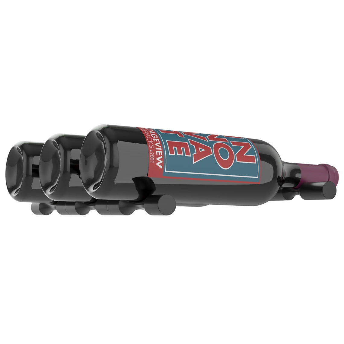 VintageView Wall Mounted Vino Series - Vino Pins 3 Bottle Wine Rack ...