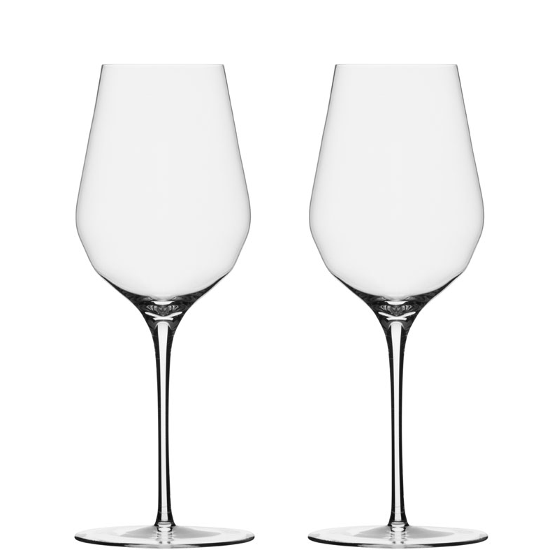 Mark Thomas Double Bend White Wine Glass - Set of 2, Glassware; UK ...