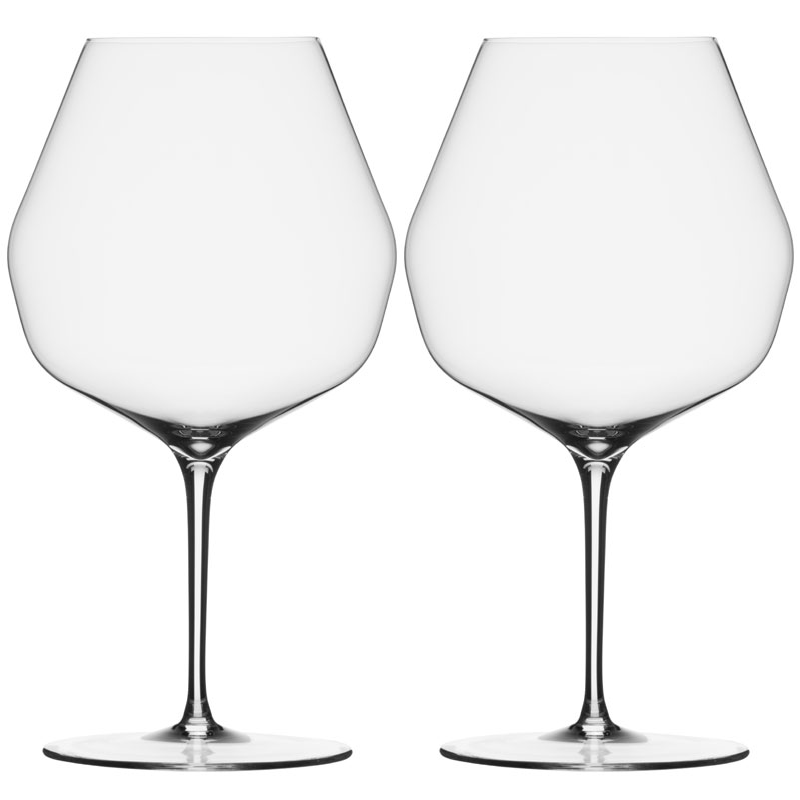Mark Thomas Double Bend Red Wine Glass - Set of 2, Glassware; UK ...