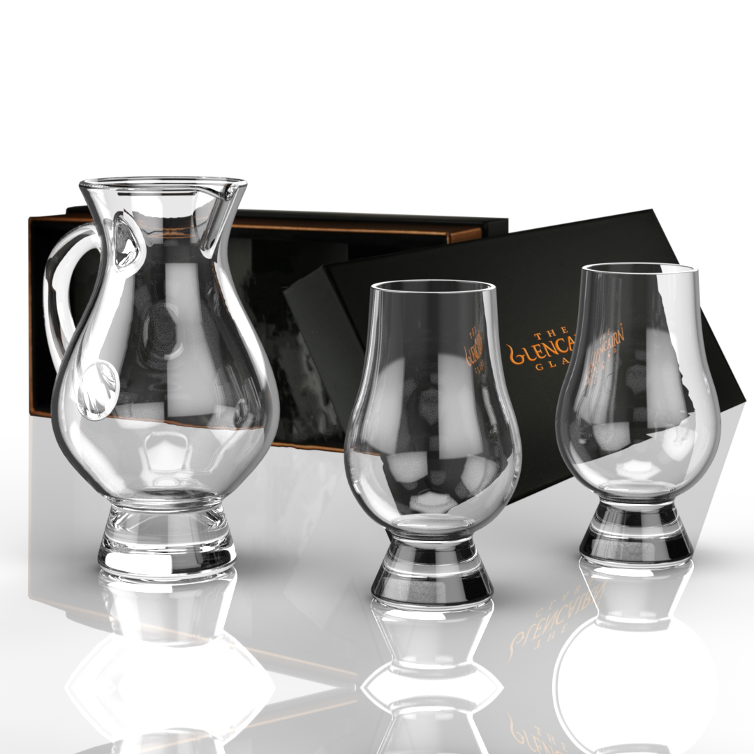 The Glencairn Official Whisky Glass and Jug Set - 2 Glasses & 1 Jug ...